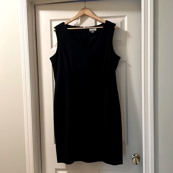 Calvin Klein | Dresses | Black Calvin Klein Sleeveless Dress With ...